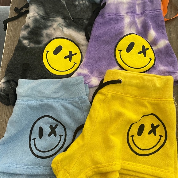 Love Junkie | Bottoms | Love Junkie Teen Smiley Face Shorts | Poshmark
